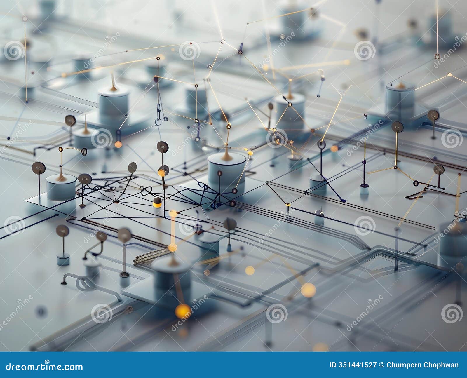 Analytical Mind Map with Interconnected Conceptual Nodes and ...