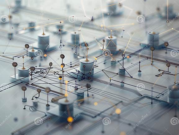 Analytical Mind Map with Interconnected Conceptual Nodes and ...