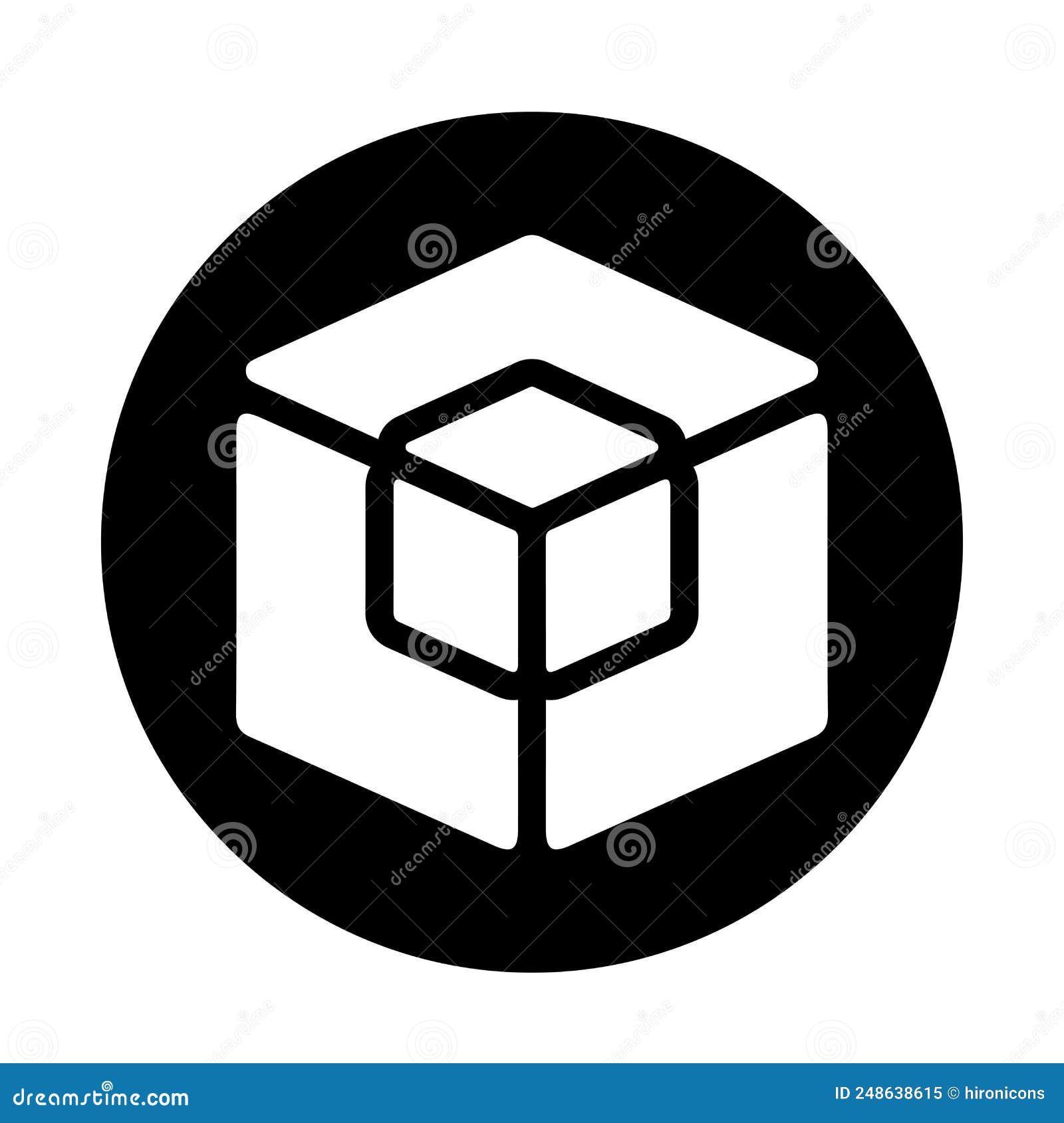 Analytical, Olap, Big Data Icon. Black Vector Graphics Stock ...