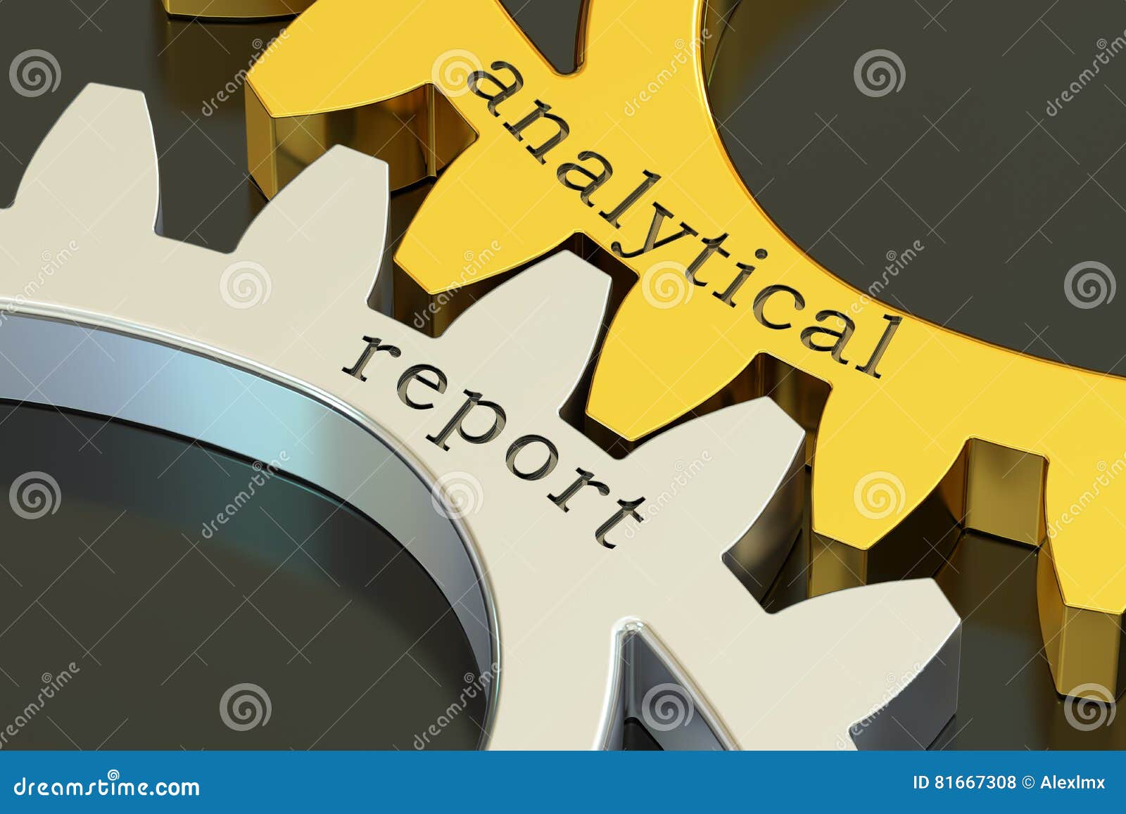 Analytical Report Background With Charts. Cartoon Vector ...