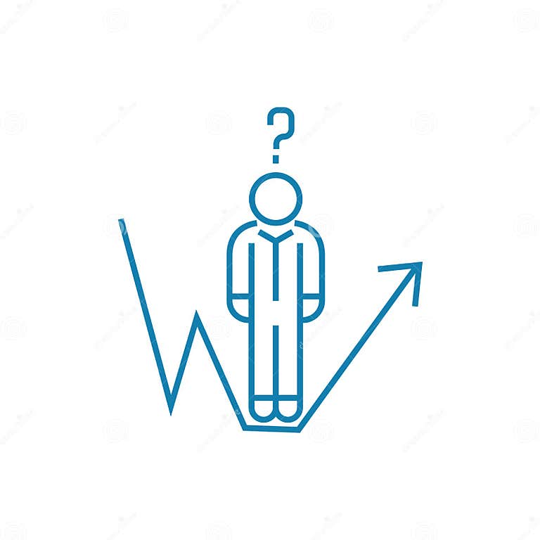 Analytical Work Linear Icon Concept. Analytical Work Line Vector Sign ...