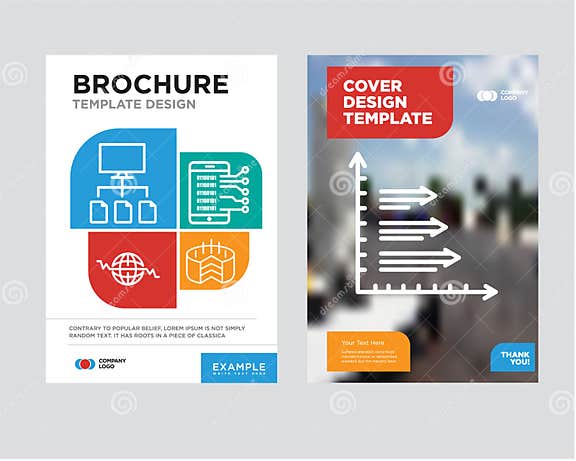 Analytics Brochure Flyer Design Template Stock Illustration ...
