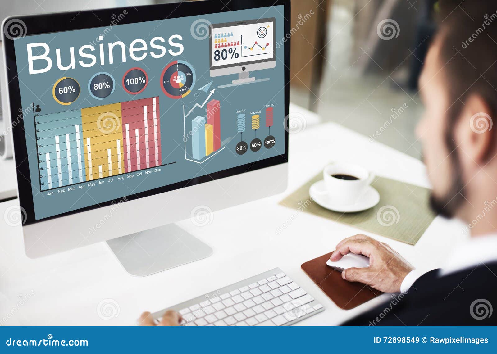 Analytics Business Statistics Data Strategy Concept Stock Image - Image ...