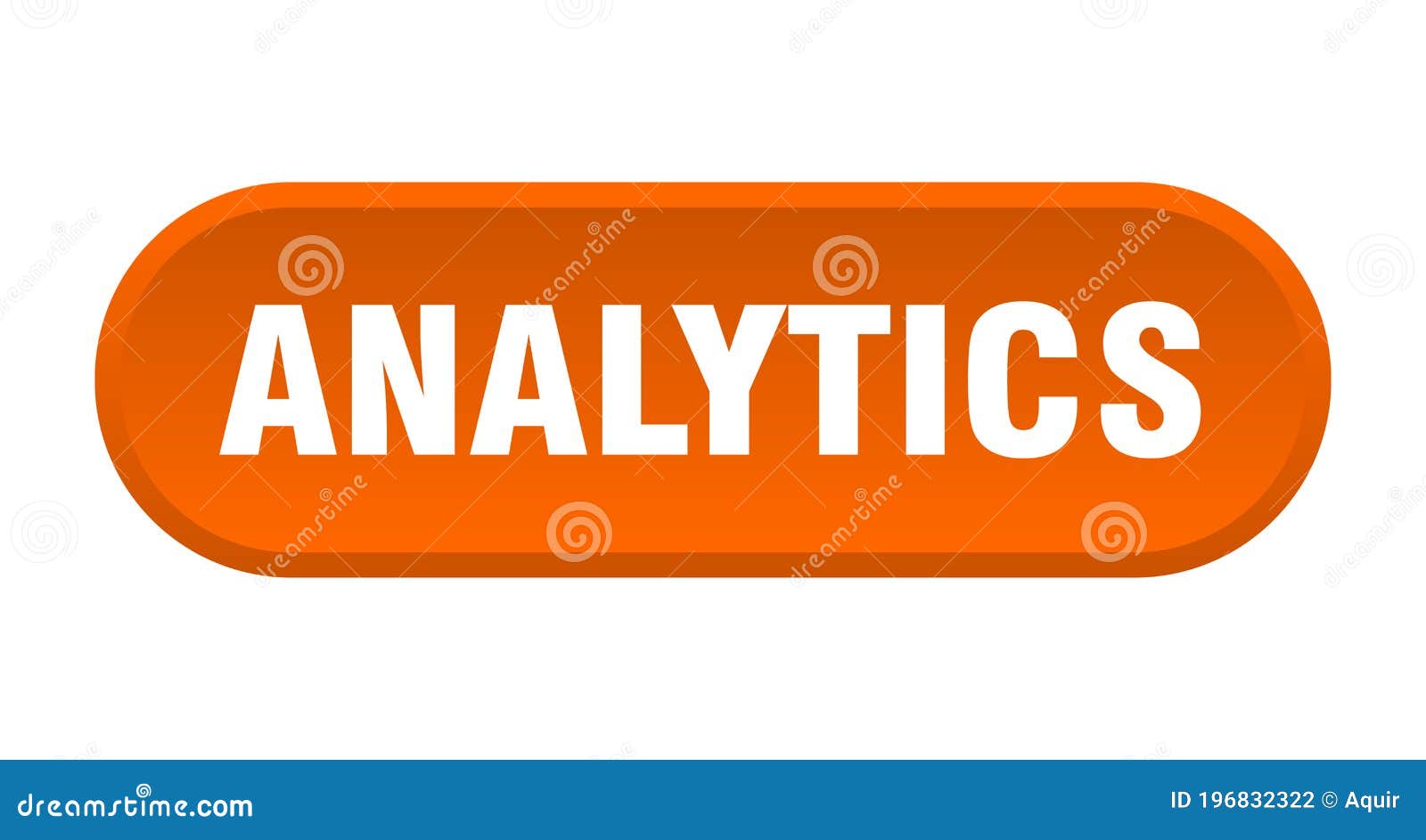 Analytics button stock vector. Illustration of button - 196832322