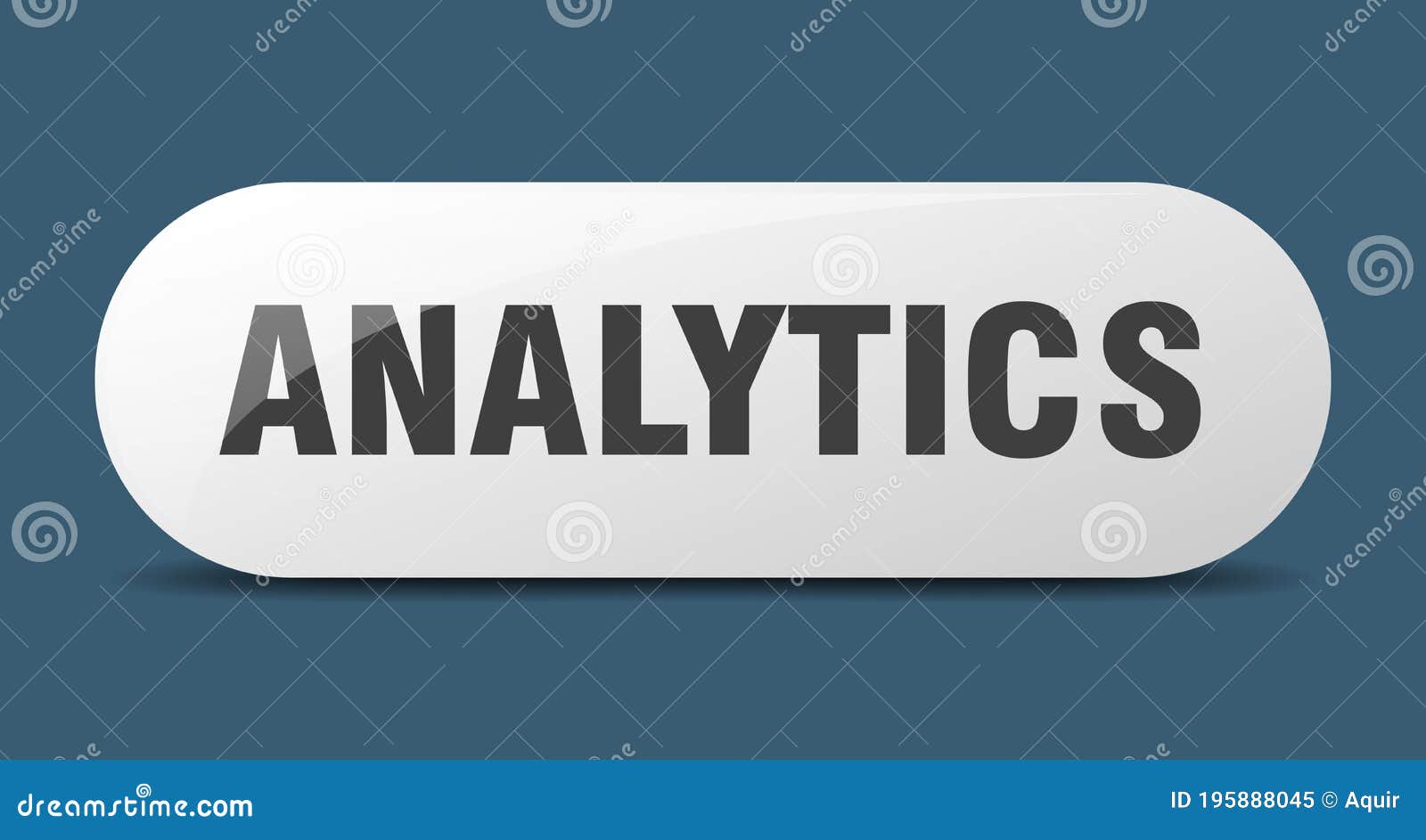 Analytics Button. Analytics Sign. Key. Push Button Stock Vector ...