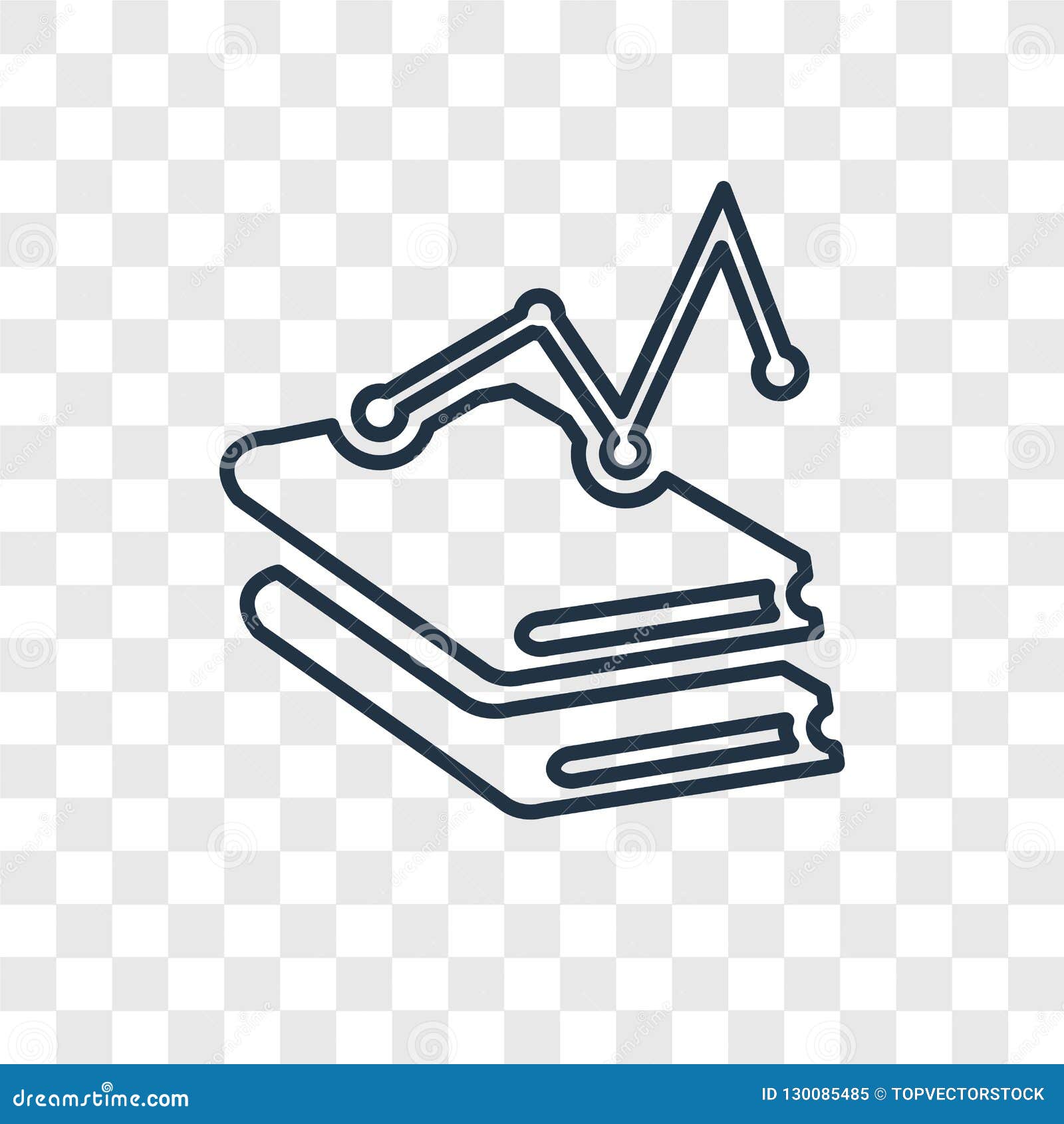 Analytics Concept Vector Linear Icon Isolated on Transparent Background ...