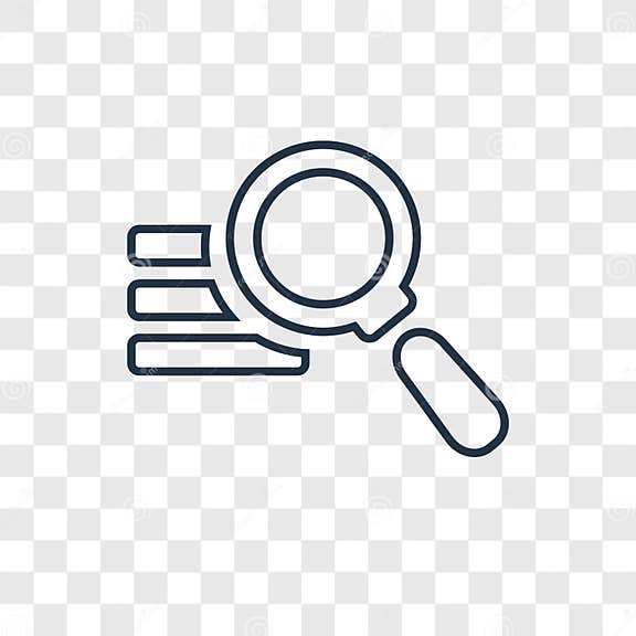 Analytics Concept Vector Linear Icon Isolated on Transparent Background ...