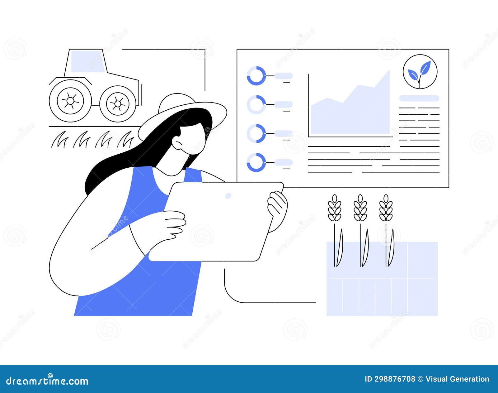 Crop Data Report, Soil Condition Control, Yield Estimation Chart, Smart ...