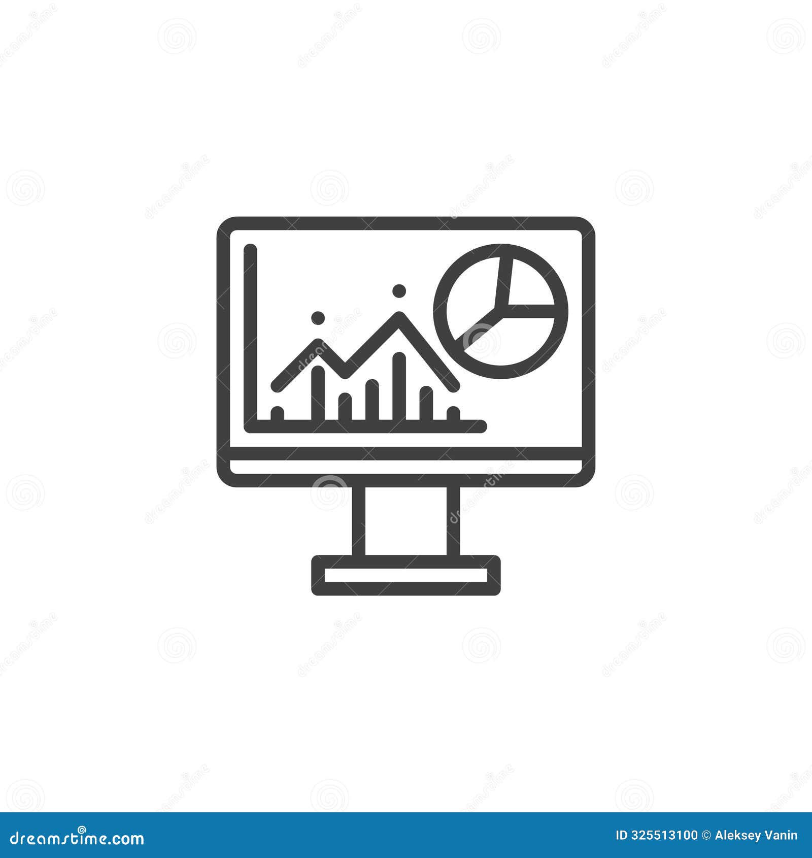 Dashboard Line Vector Icons And Signs. Control, Monitor, Panel, Gauge, Screen, Metrics, View ...
