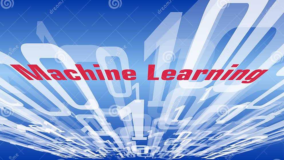Analytics Data Machine Learning Vector Abstract Illustration, Abstraction Binary Code Digits ...