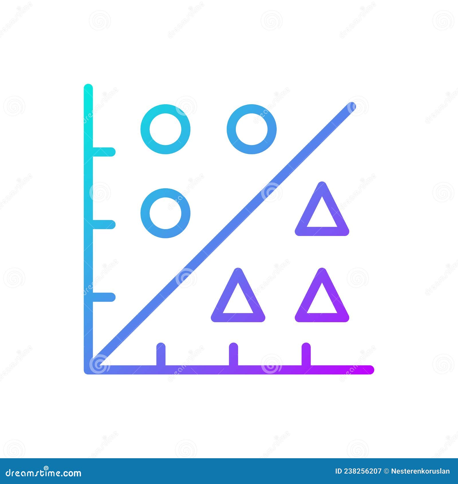 Analytics of Data Mining Process Gradient Linear Vector Icon Stock Vector - Illustration of ...