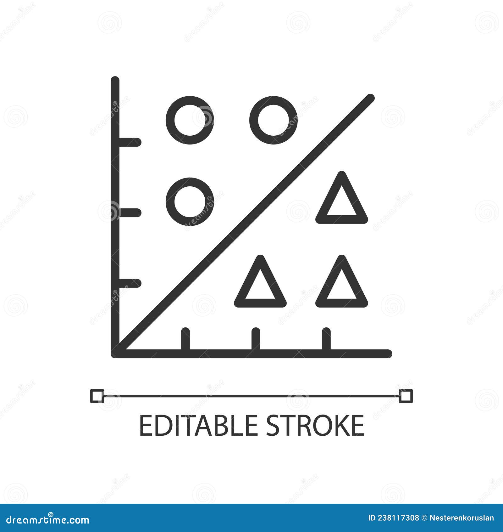 Analytics of Data Mining Process Linear Pixel Perfect Icon Stock ...