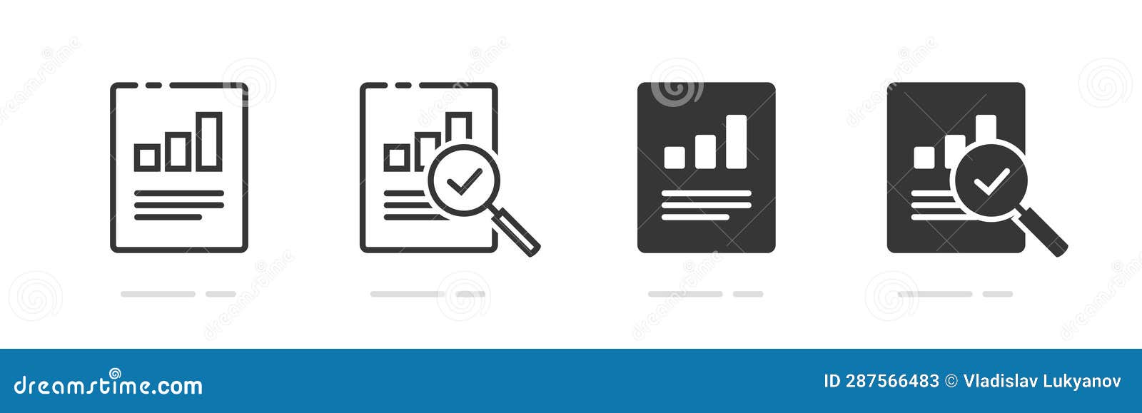 Analytics Data Stats Audit Research Icon Simple Vector Graphic ...
