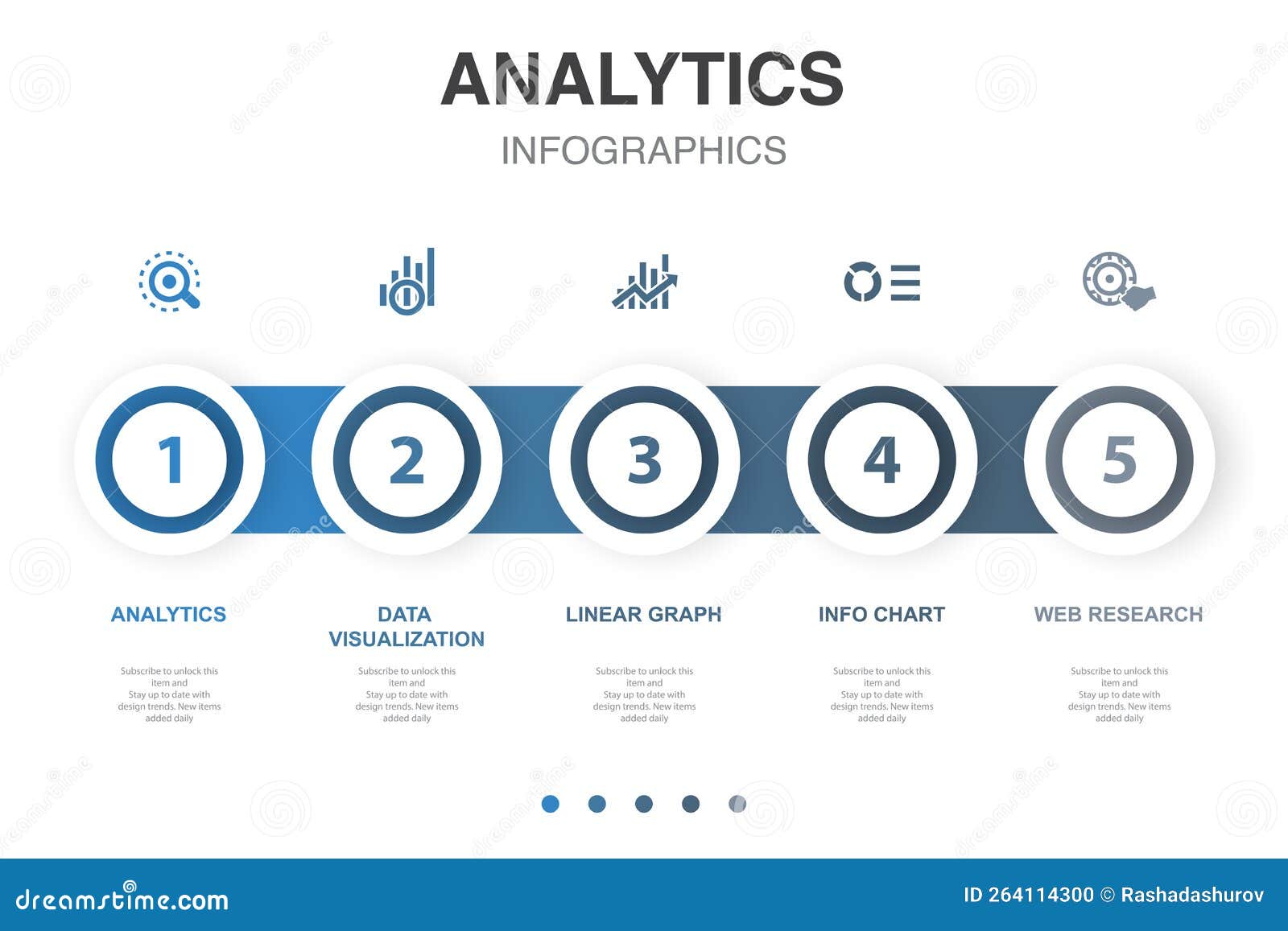Analytics, Data Visualization, Linear Stock Vector - Illustration of creative, website: 264114300