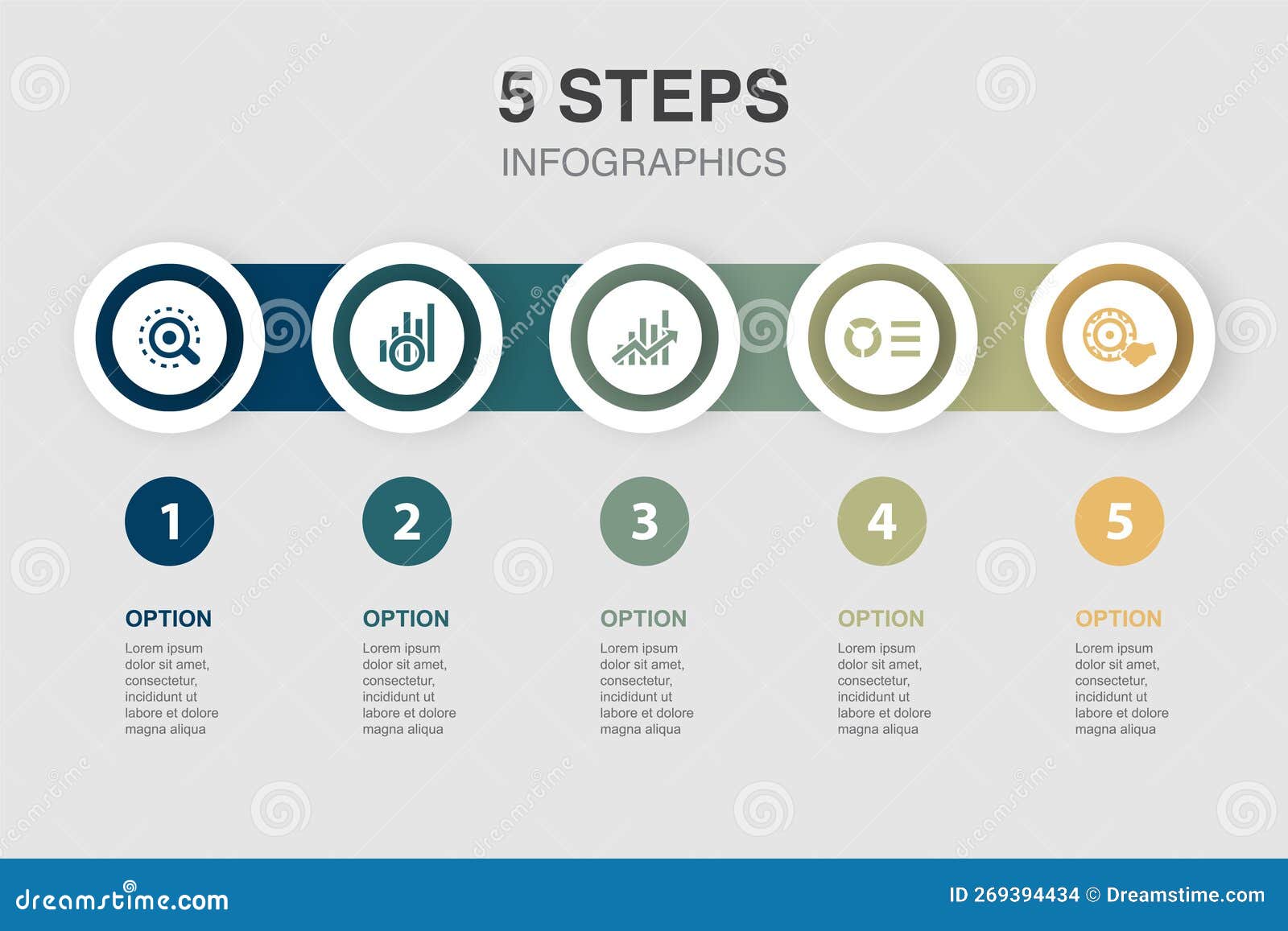Analytics, Data Visualization, Linear Stock Vector - Illustration of ...