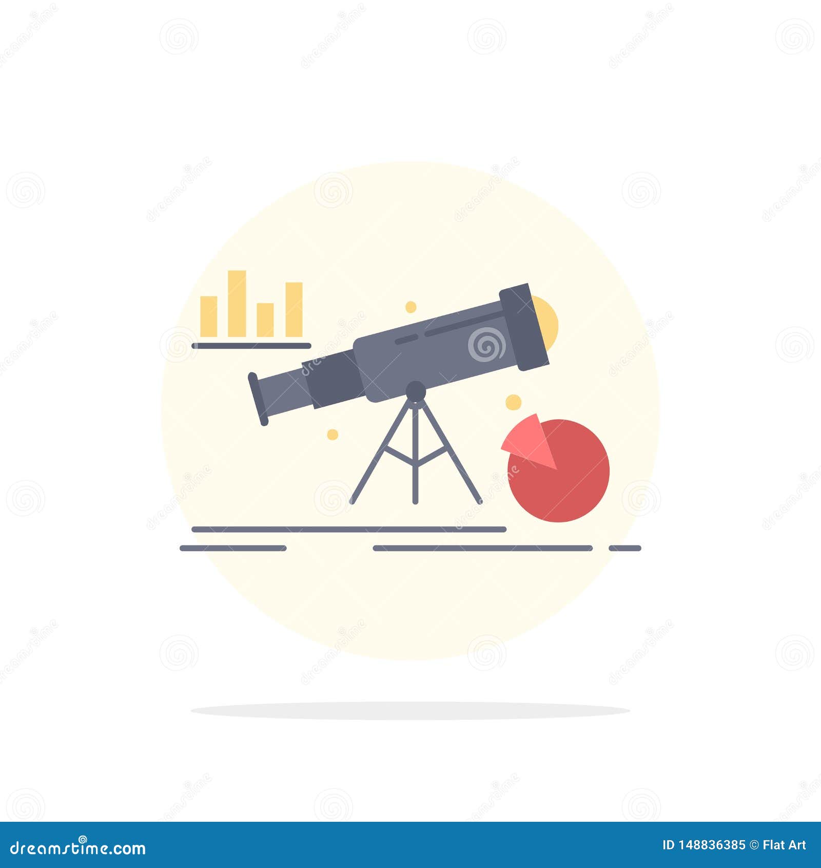 Analytics, Finance, Forecast, Market, Prediction Flat Color Icon Vector ...