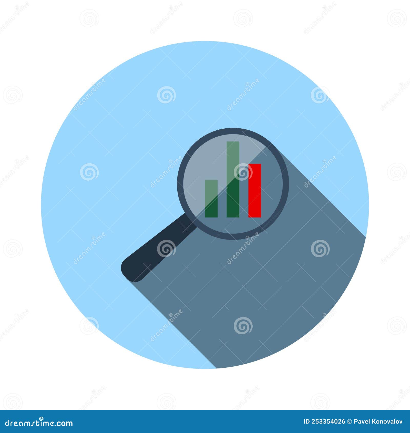 Analytics Icon stock vector. Illustration of report - 253354026