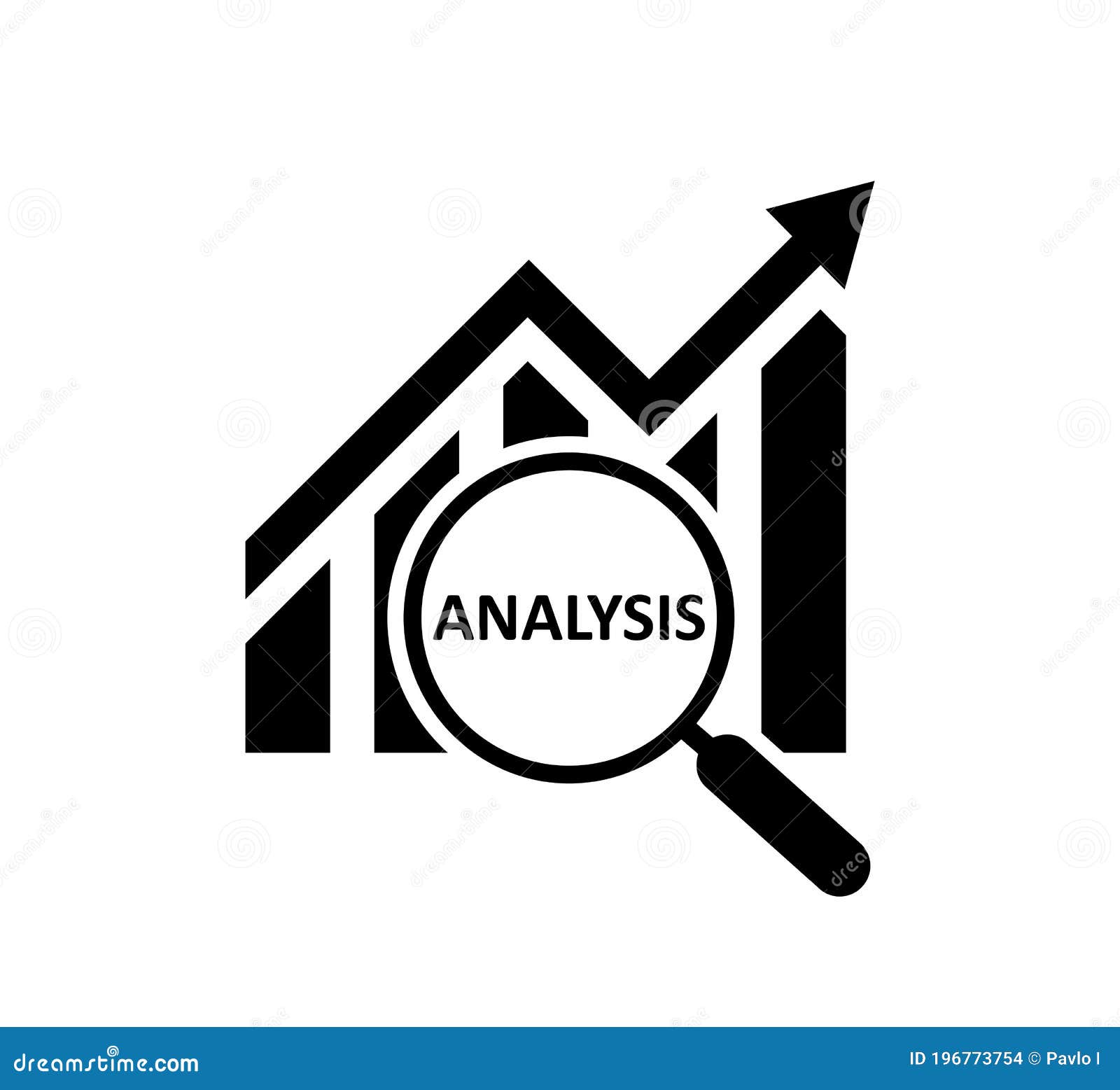 Analytics Icon with Magnifier. Analysis Graph Diagram Up Icon, Business ... Analytics Icon with Magnifier. Analysis Graph Diagram Up Icon, Business ...