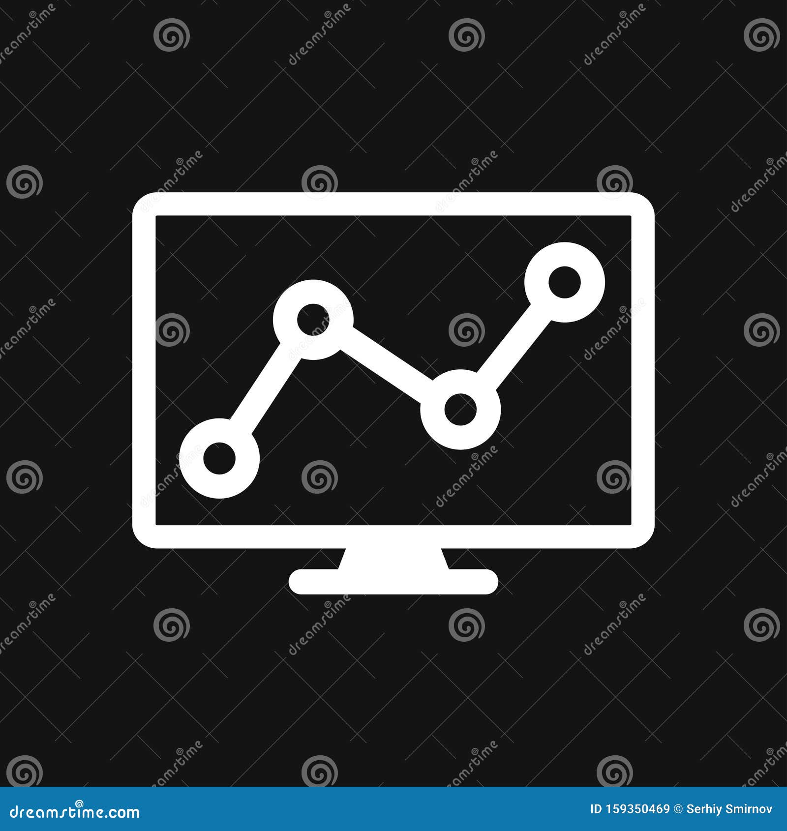 Analytics Icon. Vector Illustration Style is Flat Iconic Symbol Stock ...