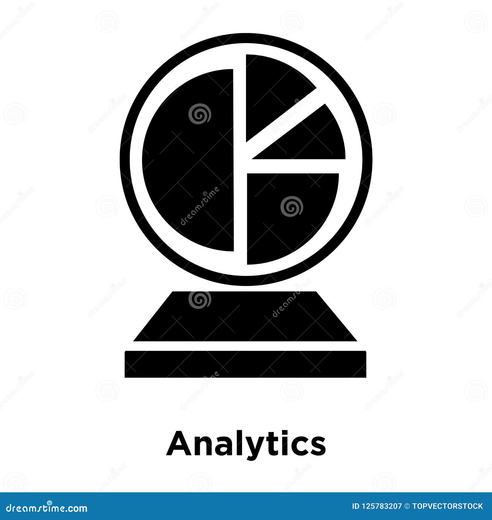 Analytics Icon Vector Isolated on White Background, Logo Concept Stock ...
