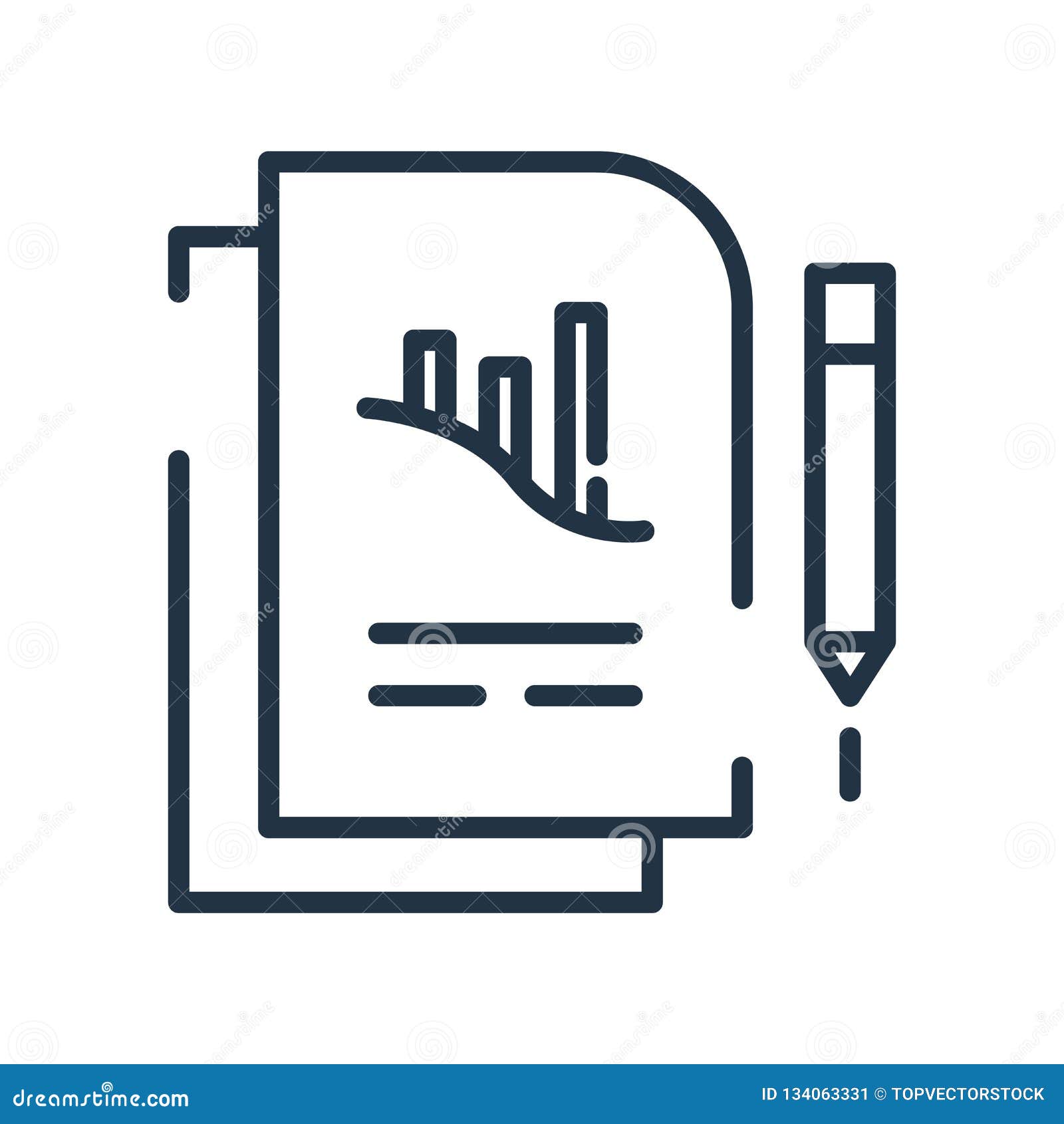 Analytics Icon Vector Isolated on White Background, Analytics Sign ...