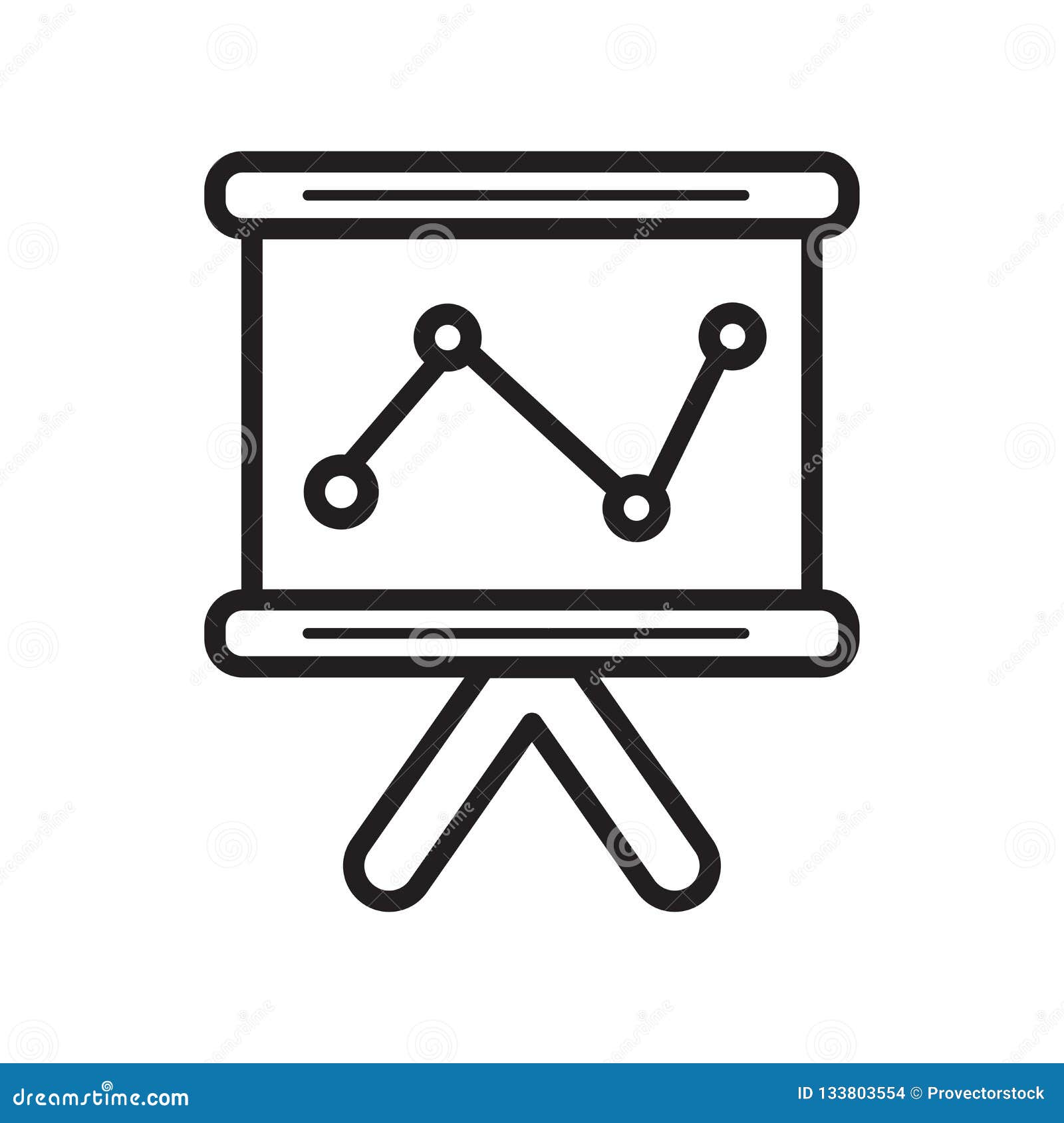 Analytics Icon Vector Sign and Symbol Isolated on White Background ...