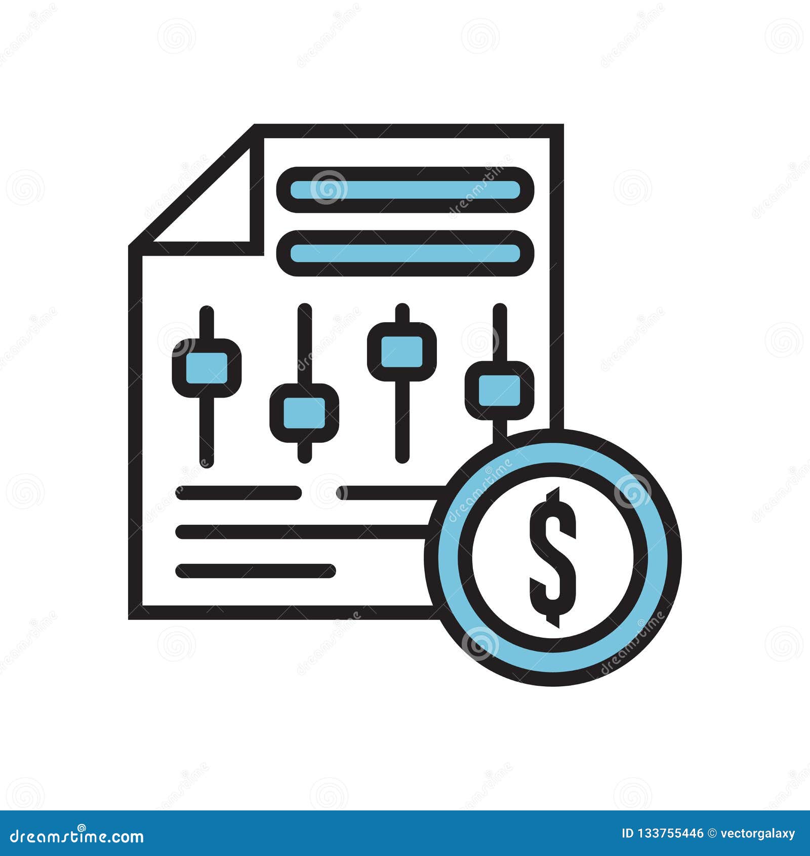 Analytics Icon Vector Sign and Symbol Isolated on White Background ...