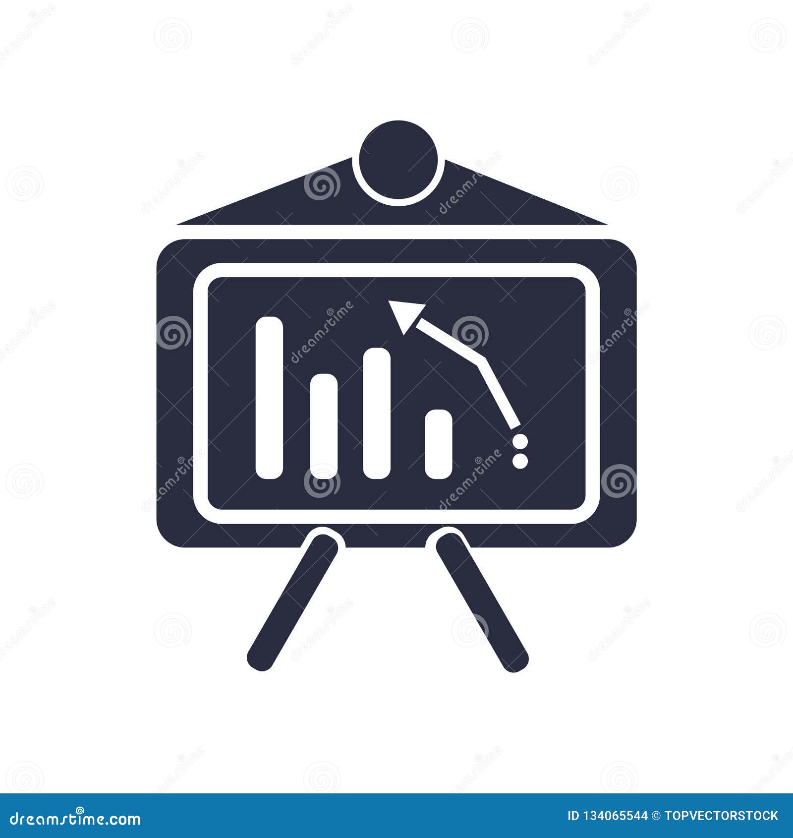 Analytics Icon Vector Sign and Symbol Isolated on White Background ...