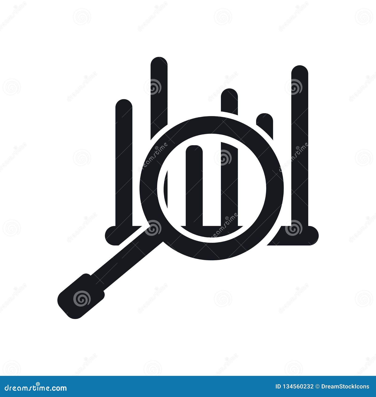 Analytics Icon Vector Sign and Symbol Isolated on White Background ...