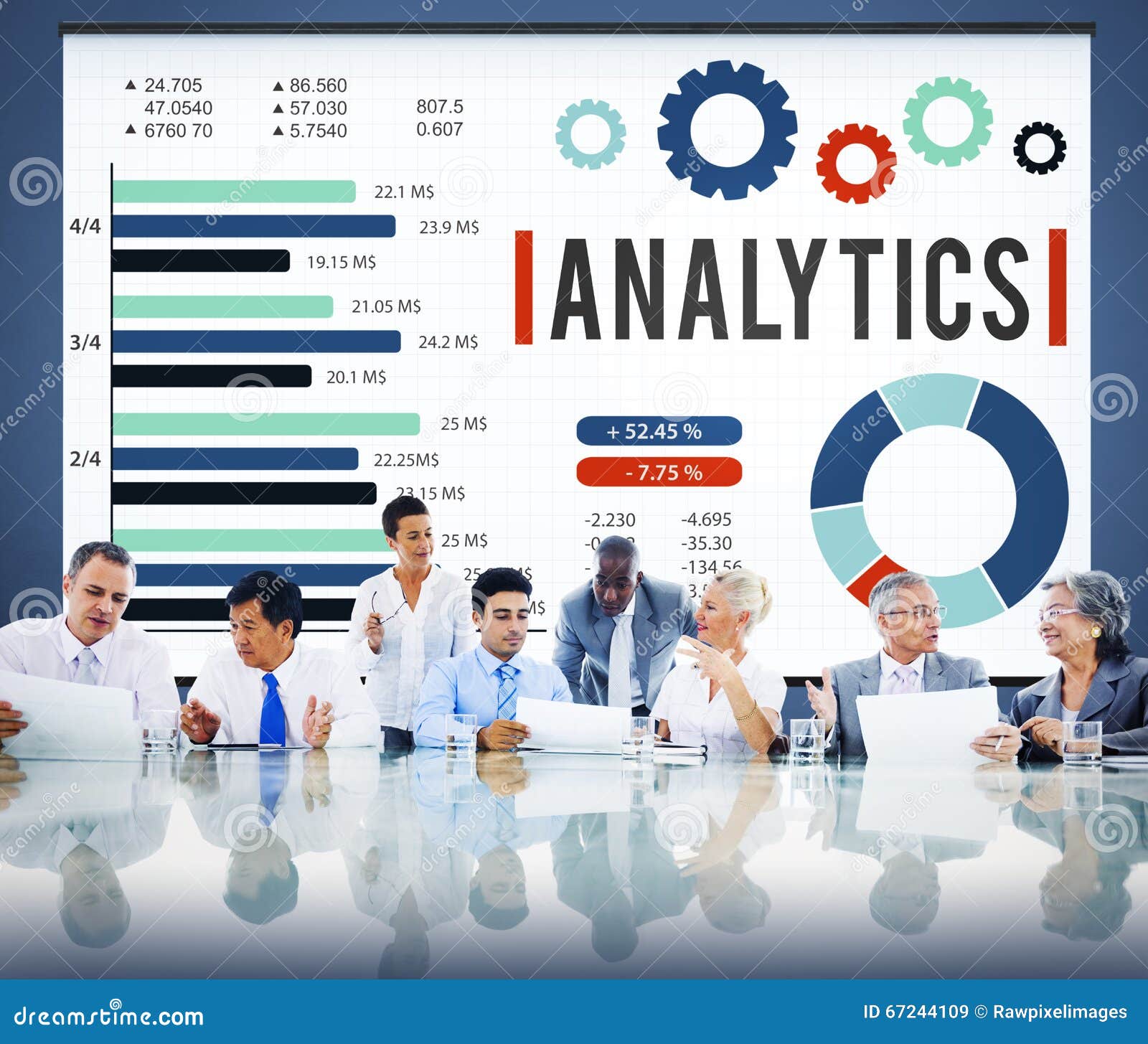 Analytics Information Statistics Strategy Data Concept Stock Image ...