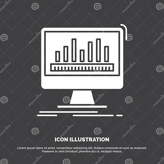Analytics Processing Dashboard Data Stats Icon Glyph Vector Symbol For Ui And Ux Website