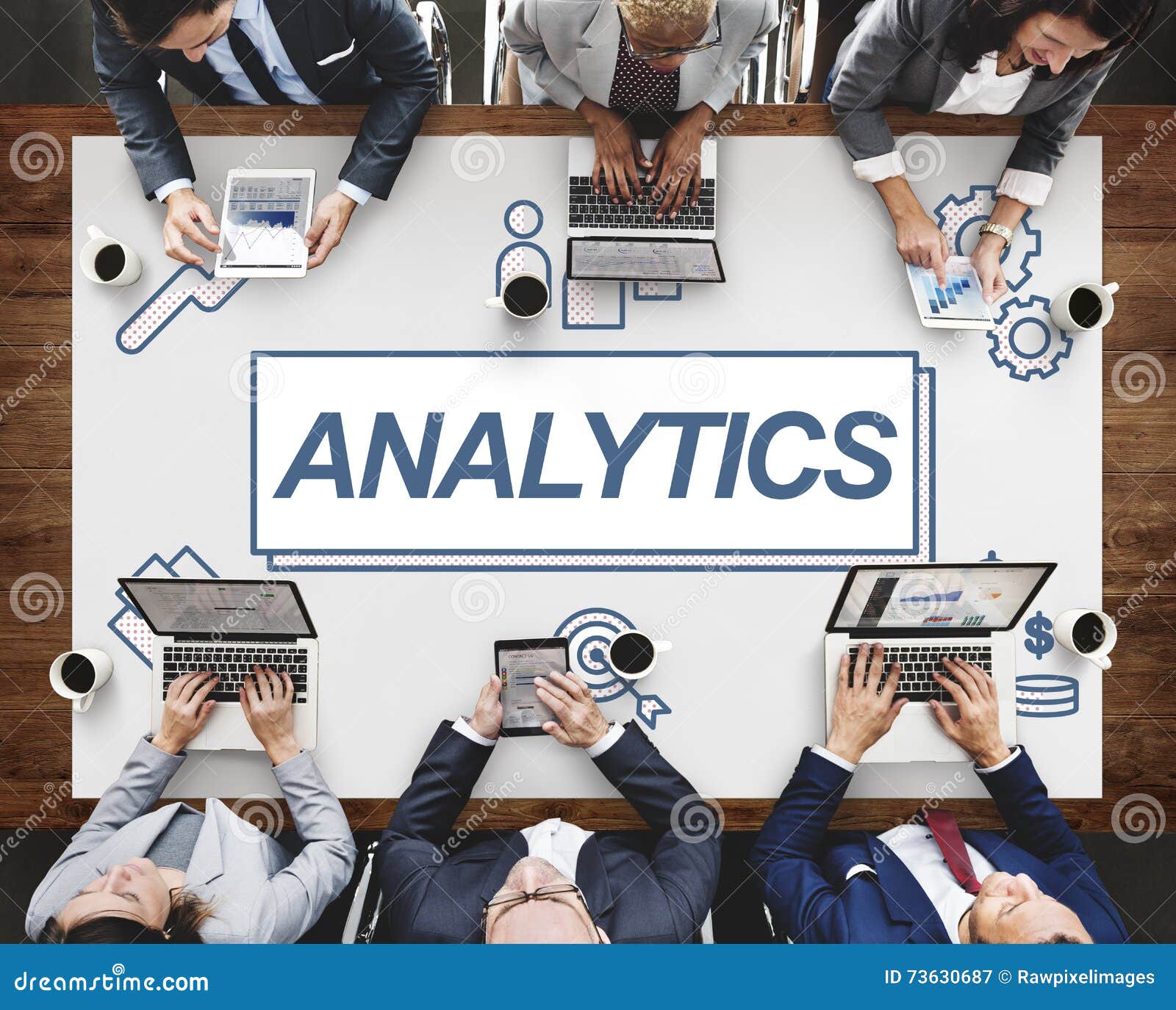 Analytics Research Information Business Graphic Concept Stock Image ...