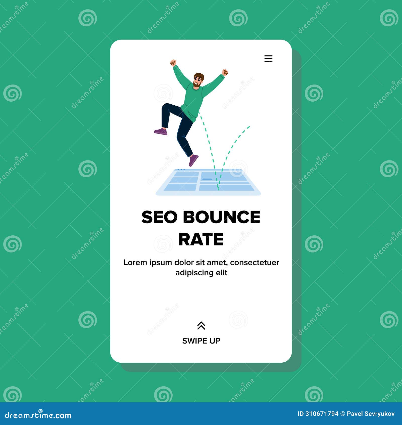 Analytics Seo Bounce Rate Vector Stock Vector - Illustration of digital ...