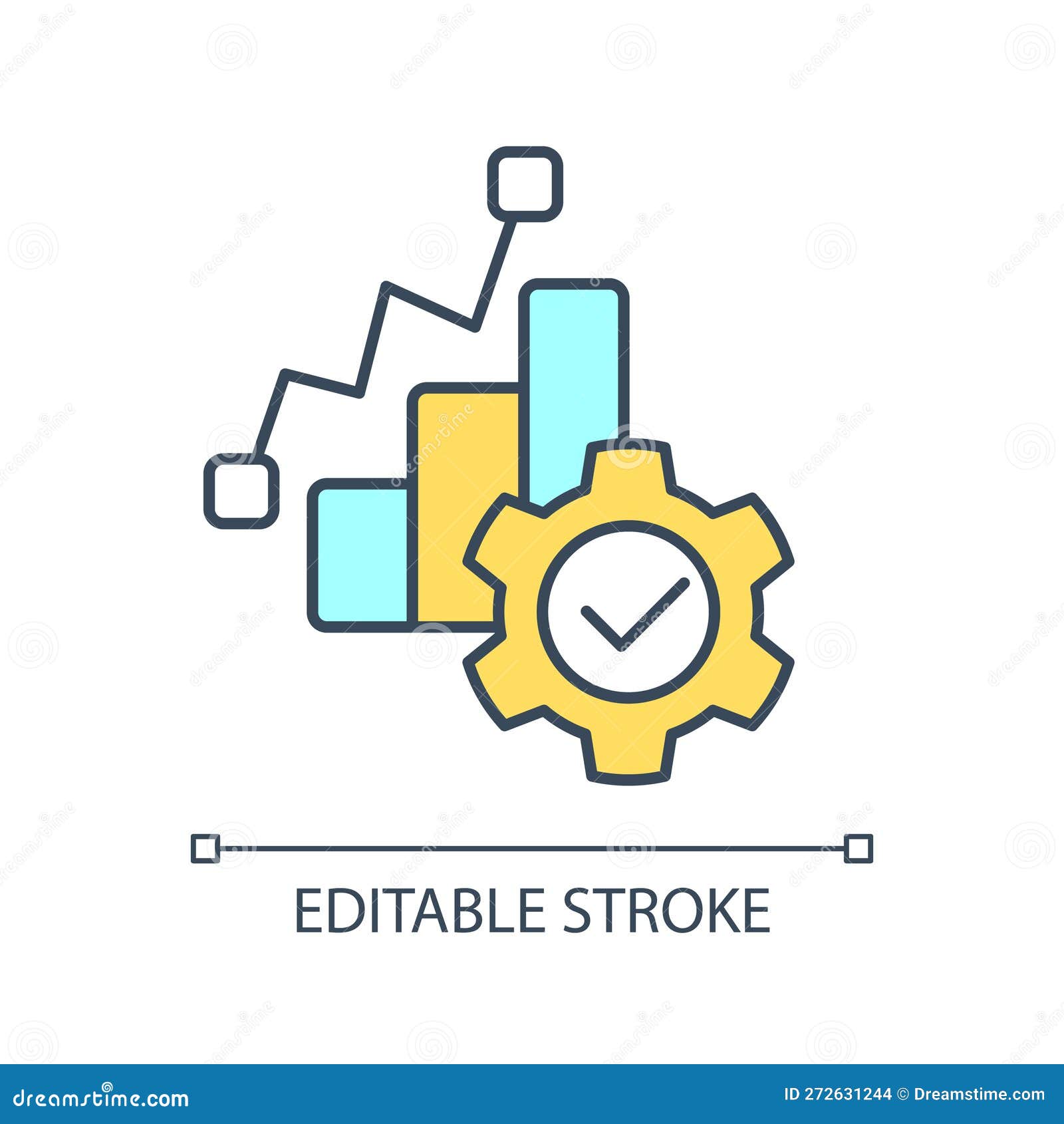 Analytics Software RGB Color Icon Stock Vector - Illustration of ...