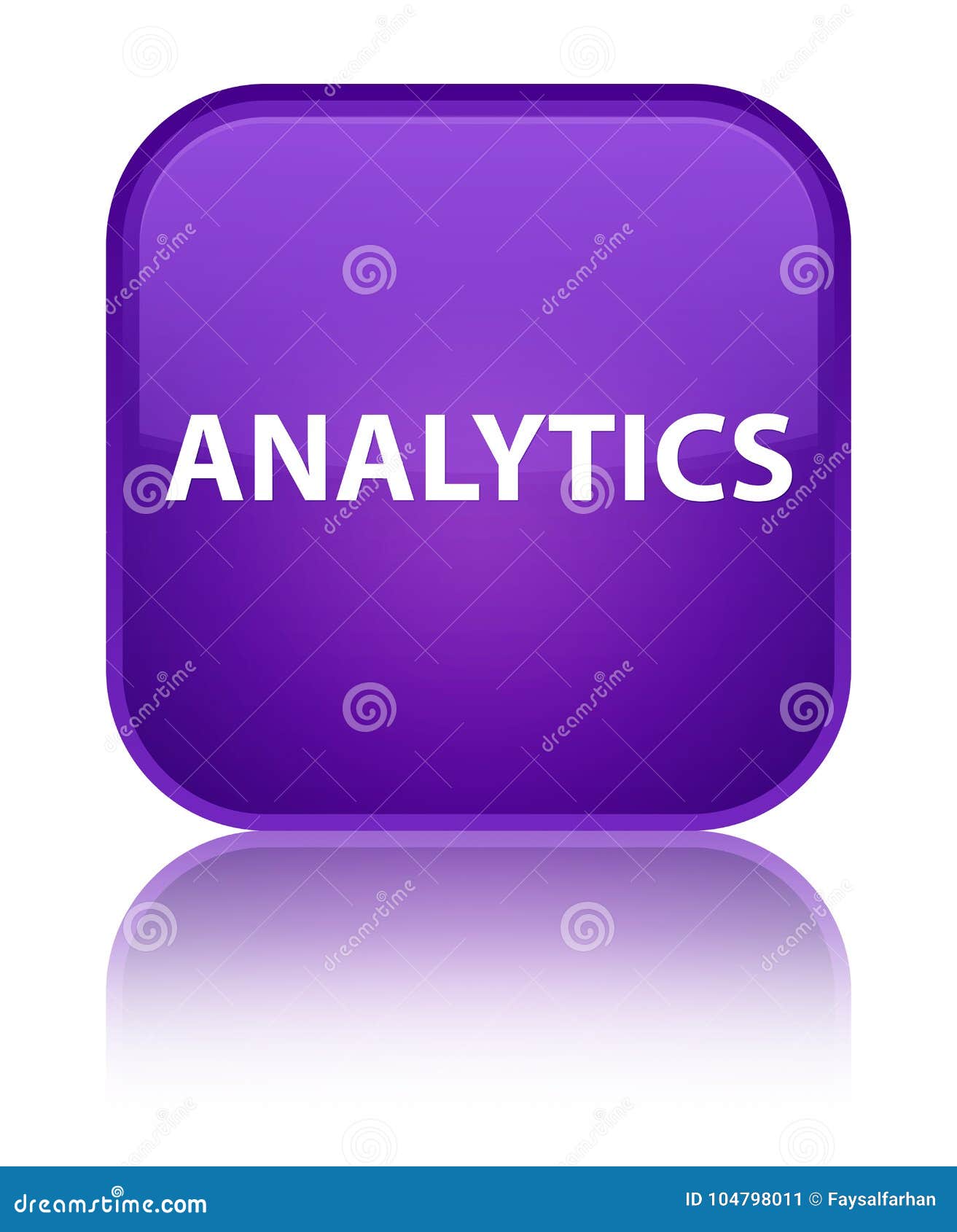 Analytics Special Purple Square Button Stock Illustration ...