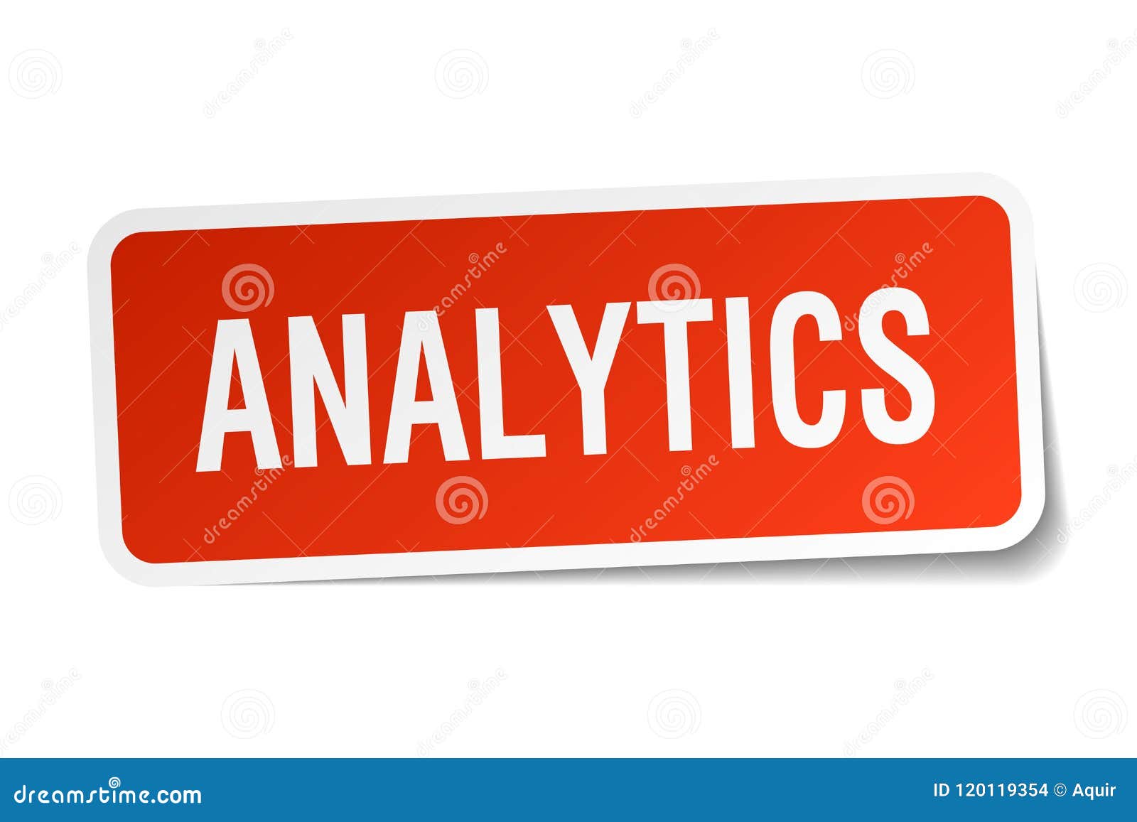 Analytics sticker stock vector. Illustration of threedimensional ...