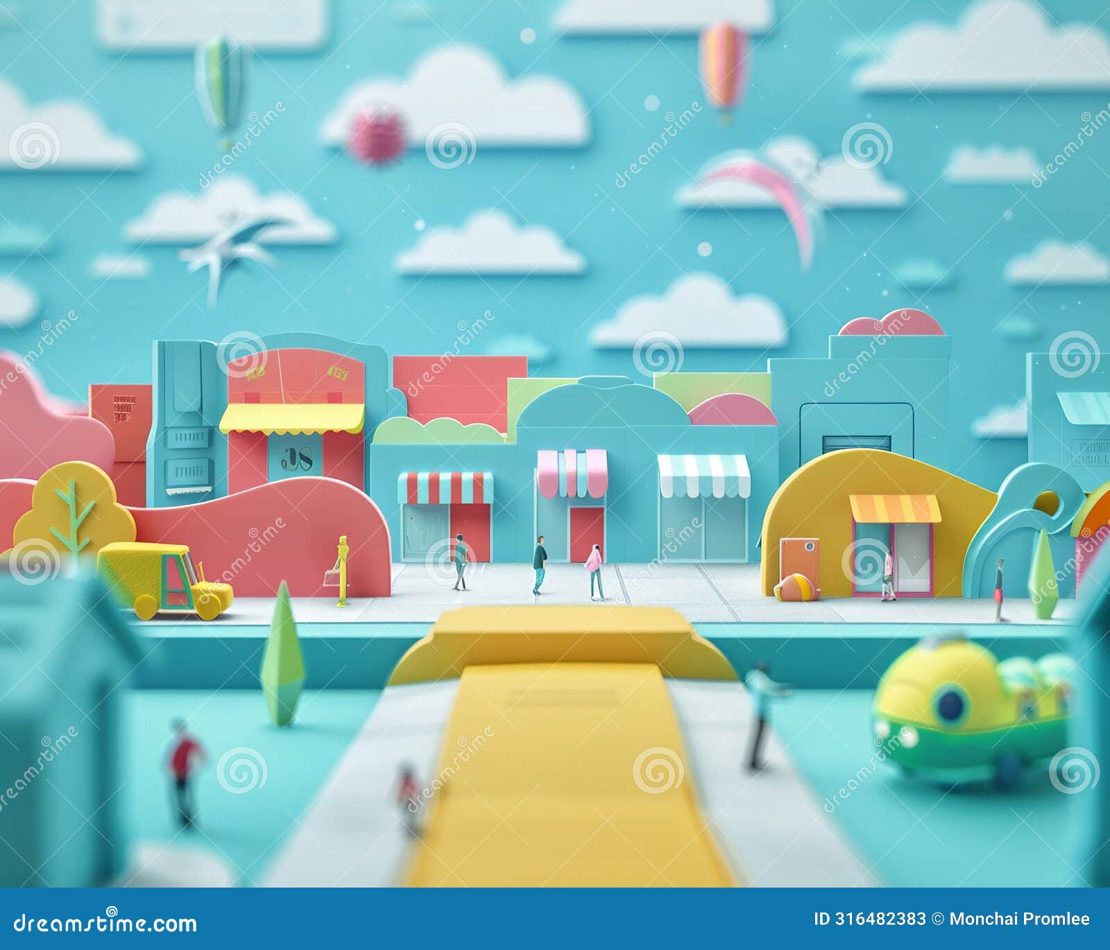 Analytics Tools Tracking Retail Foot Traffic, Vibrant Mall Scene ...