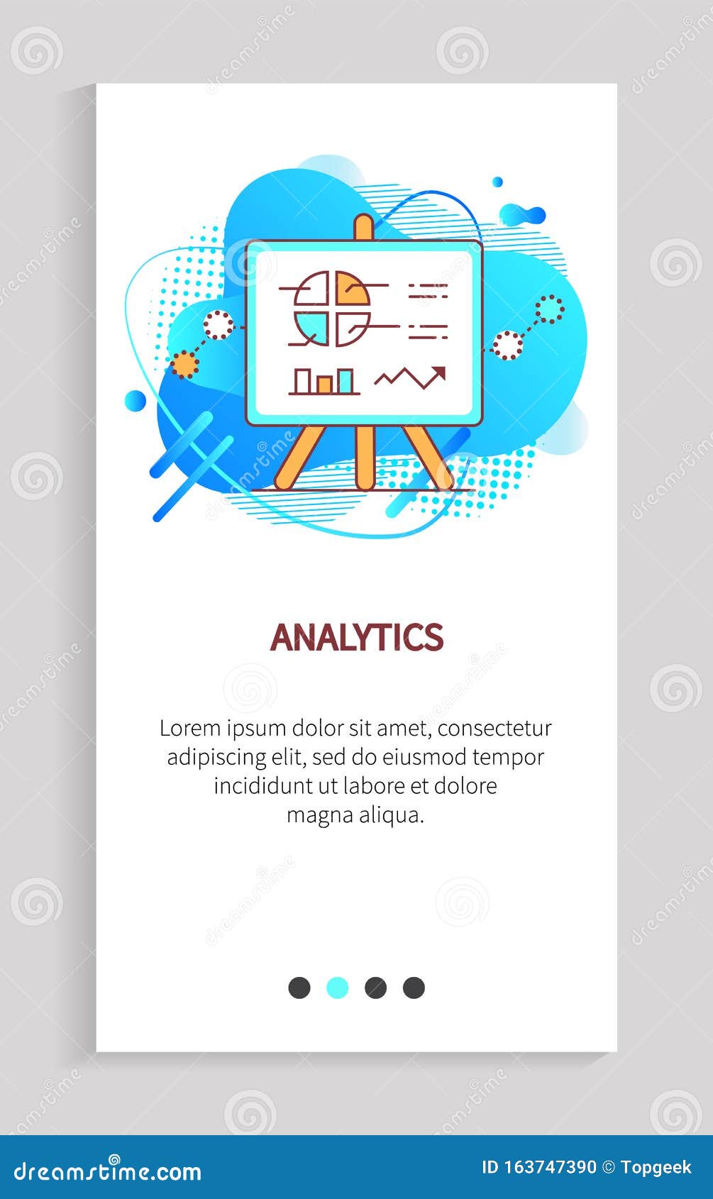 Analytics Information in Visual Representation Stock Vector ...