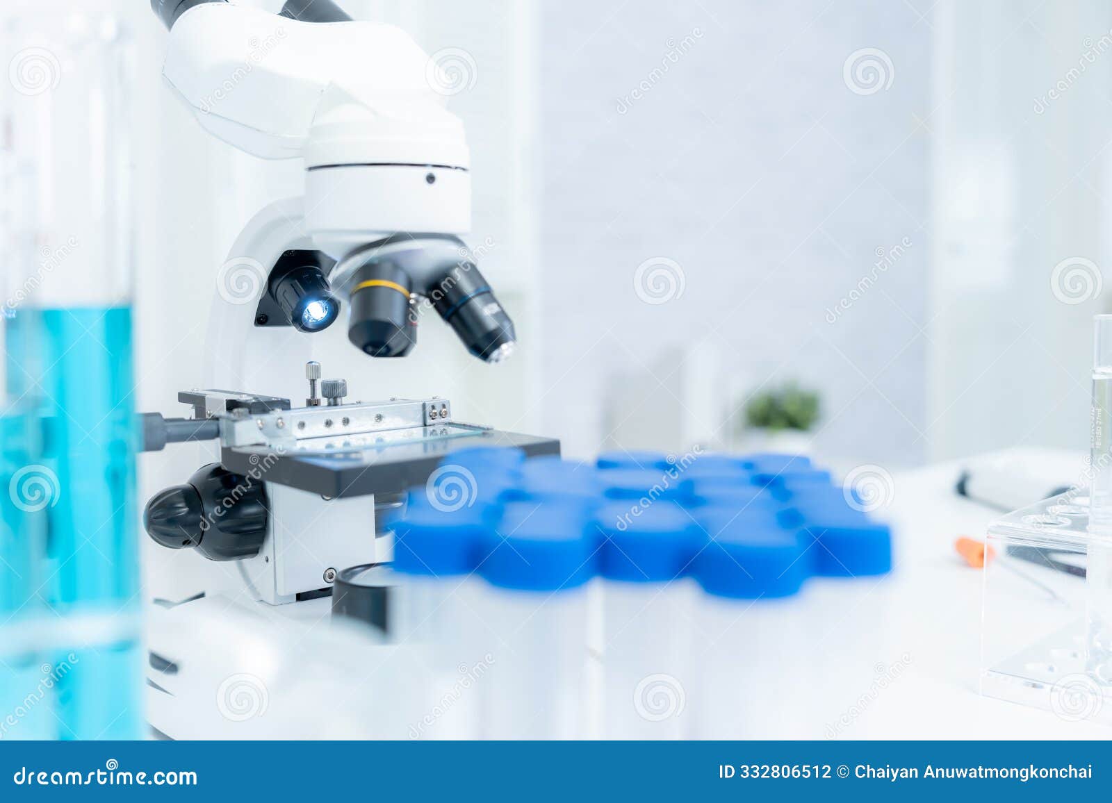 Analyze Biochemical Samples in Advanced Scientific Laboratory. Medical ...