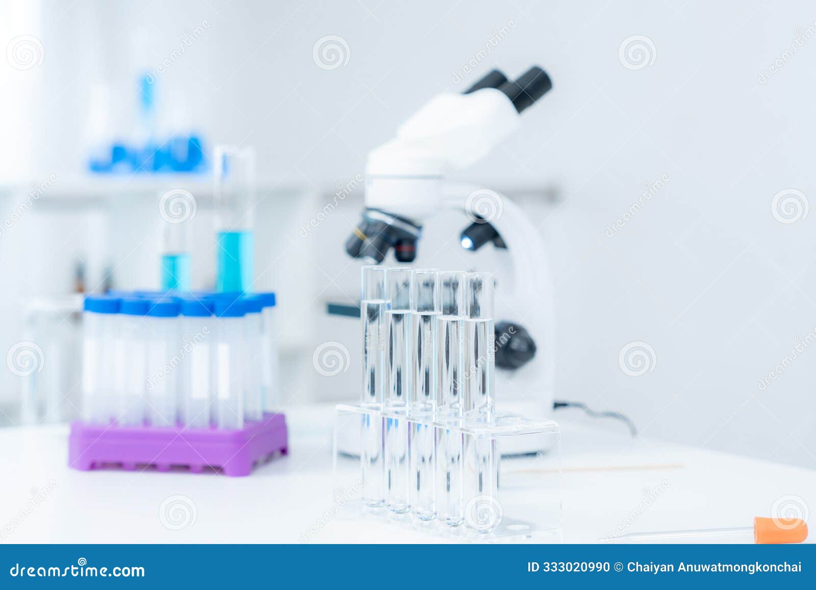 Analyze Biochemical Samples in Advanced Scientific Laboratory. Medical ...