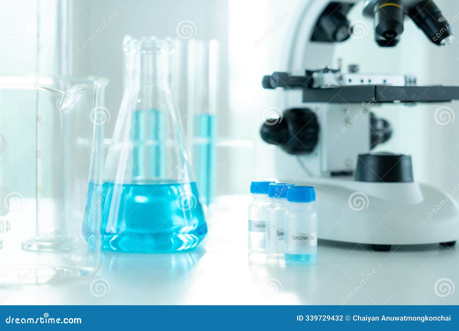 Analyze Biochemical Samples in Advanced Scientific Laboratory. Medical ...
