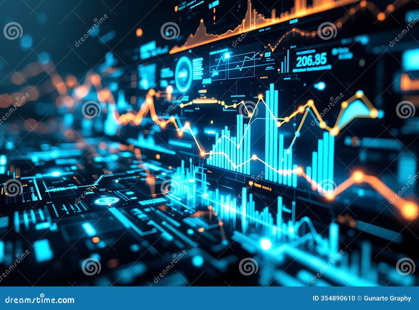 Analyze Data Visualizations Financial Market Charts Graphs Stock ...