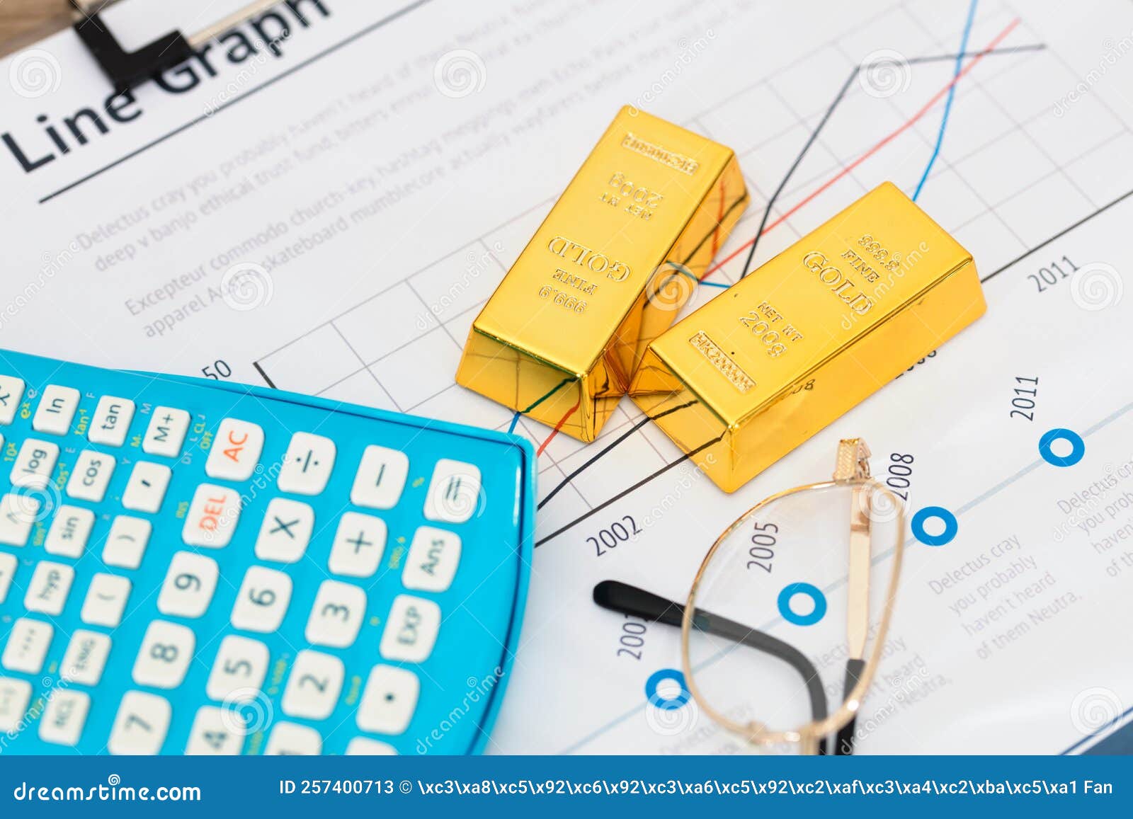 Analyze the Overall Trend of Gold Prices Stock Image - Image of economy ...