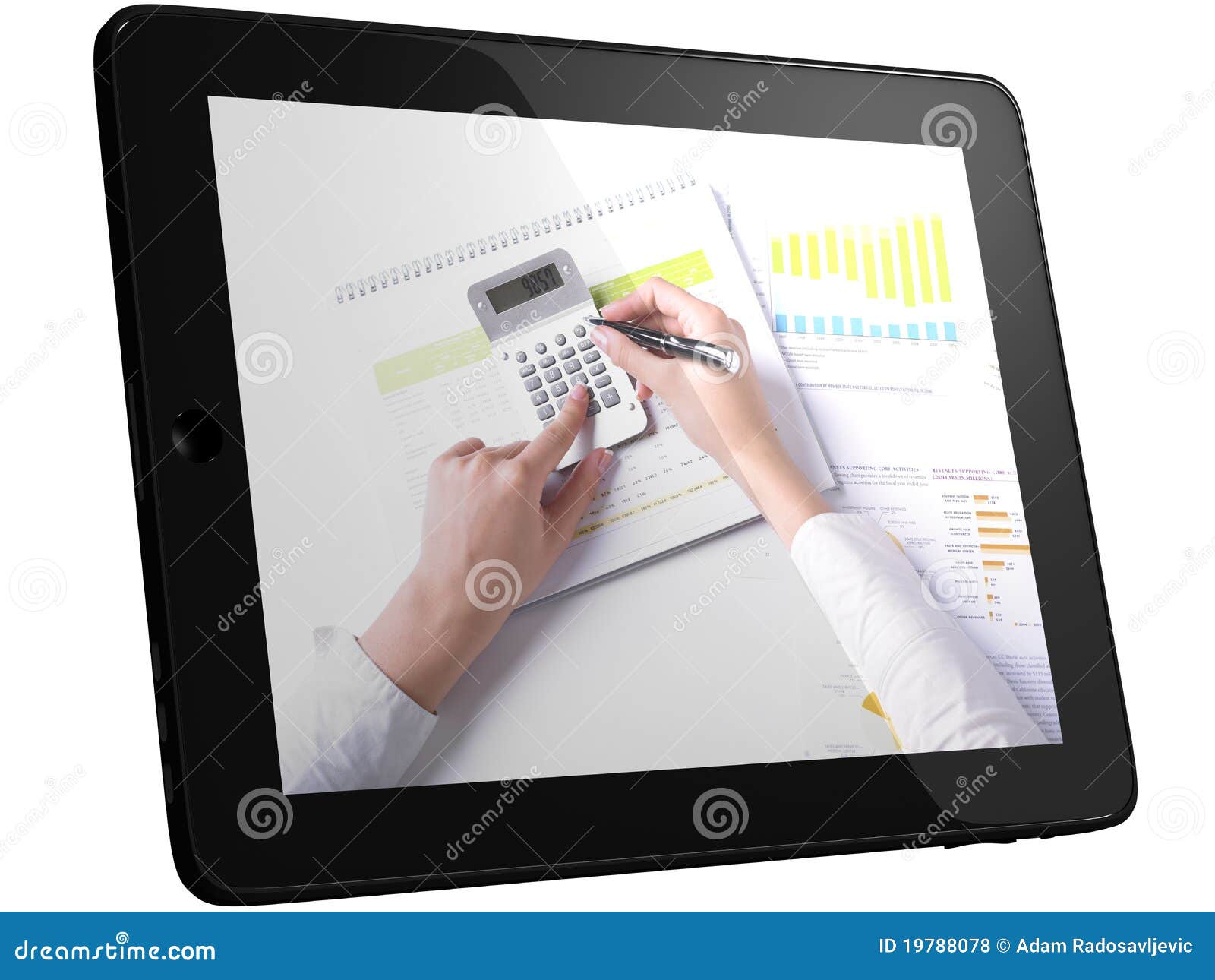 Analyzing Business Data on Tablet Computer Stock Photo - Image of ... Analyzing Business Data on Tablet Computer Stock Photo - Image of ...