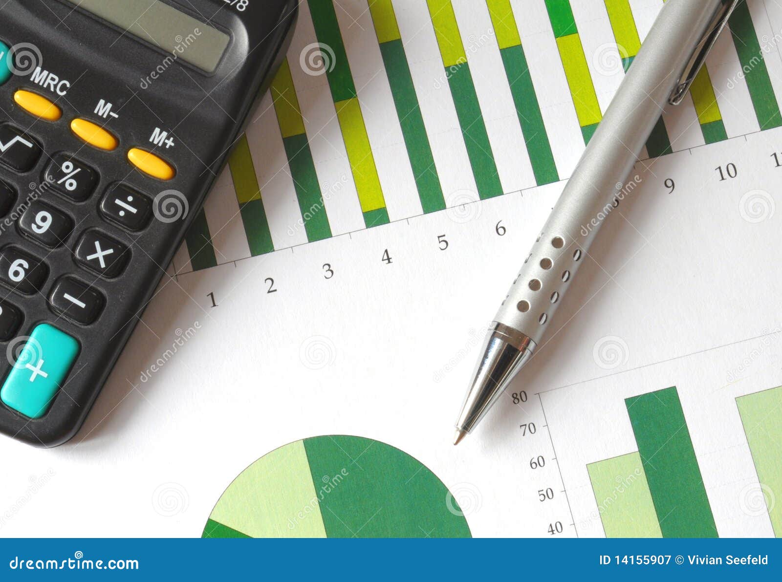 Analyzing a chart stock image. Image of calculator, calculation - 14155907