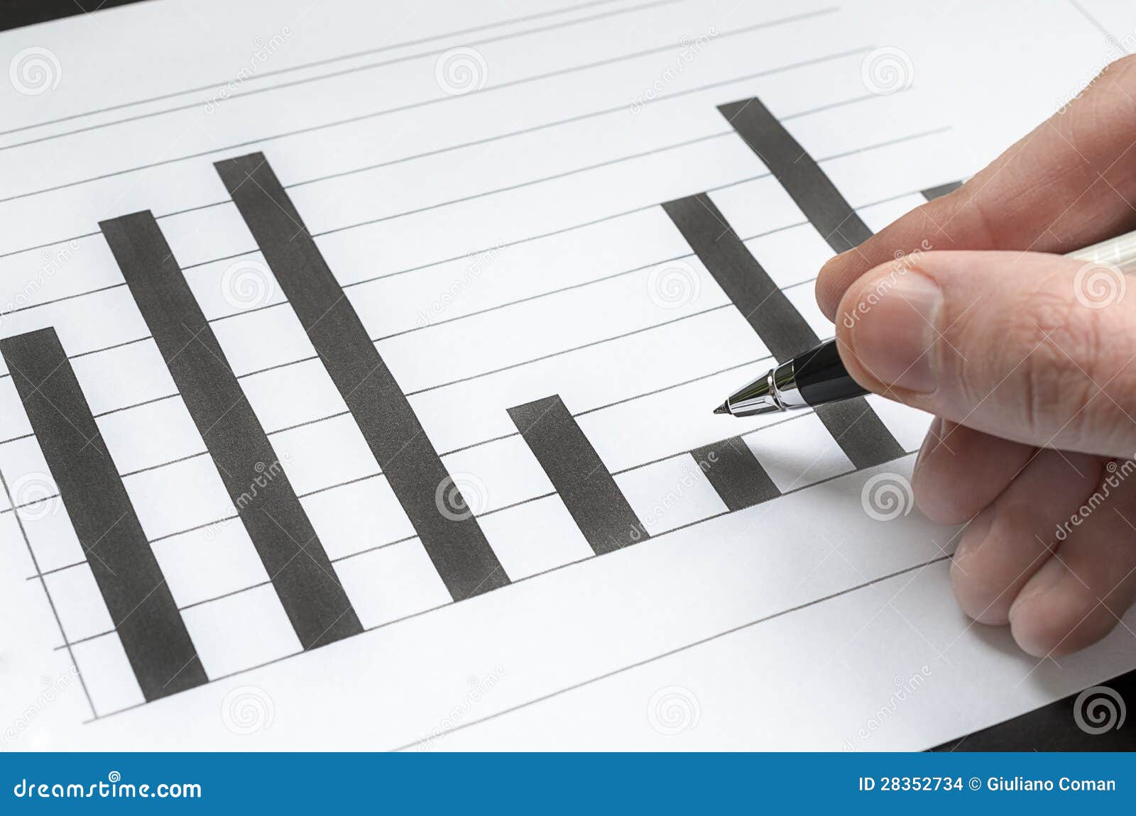 Analyzing chart stock photo. Image of compare, check - 28352734
