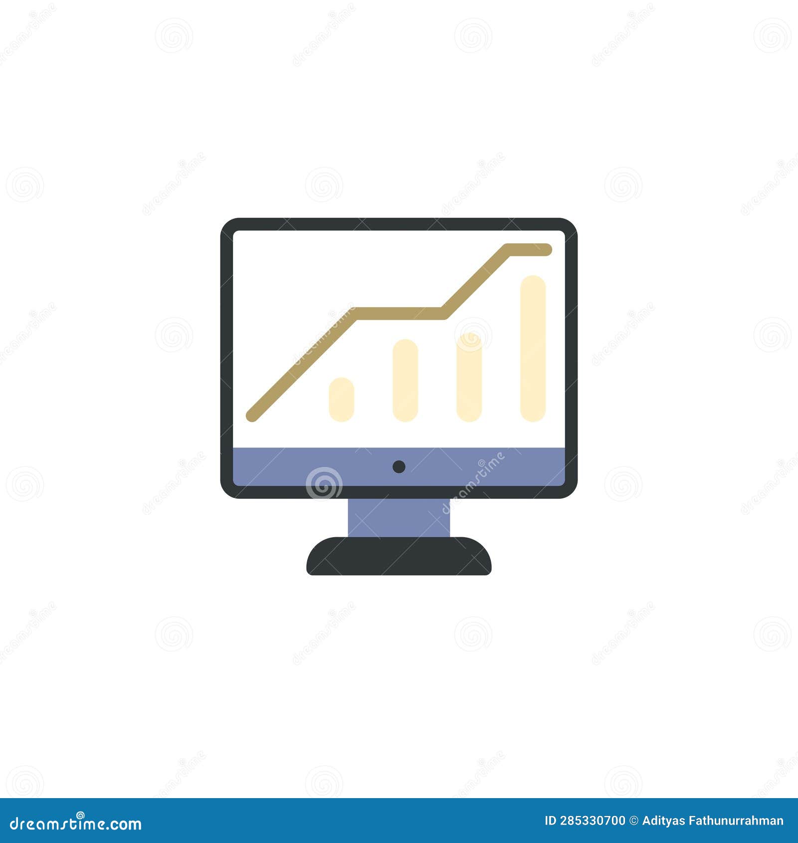 Analyzing Computer Monitor Statistics for Data Insights Stock Vector ... Analyzing Computer Monitor Statistics for Data Insights Stock Vector ...