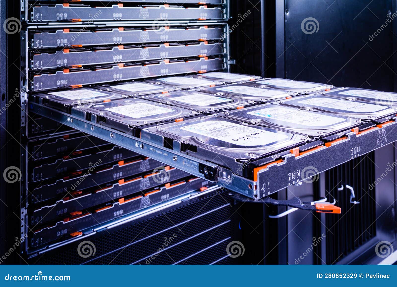 Analyzing Corrupted Data Inside Damaged Hard Disk Cluster Stock Image ...