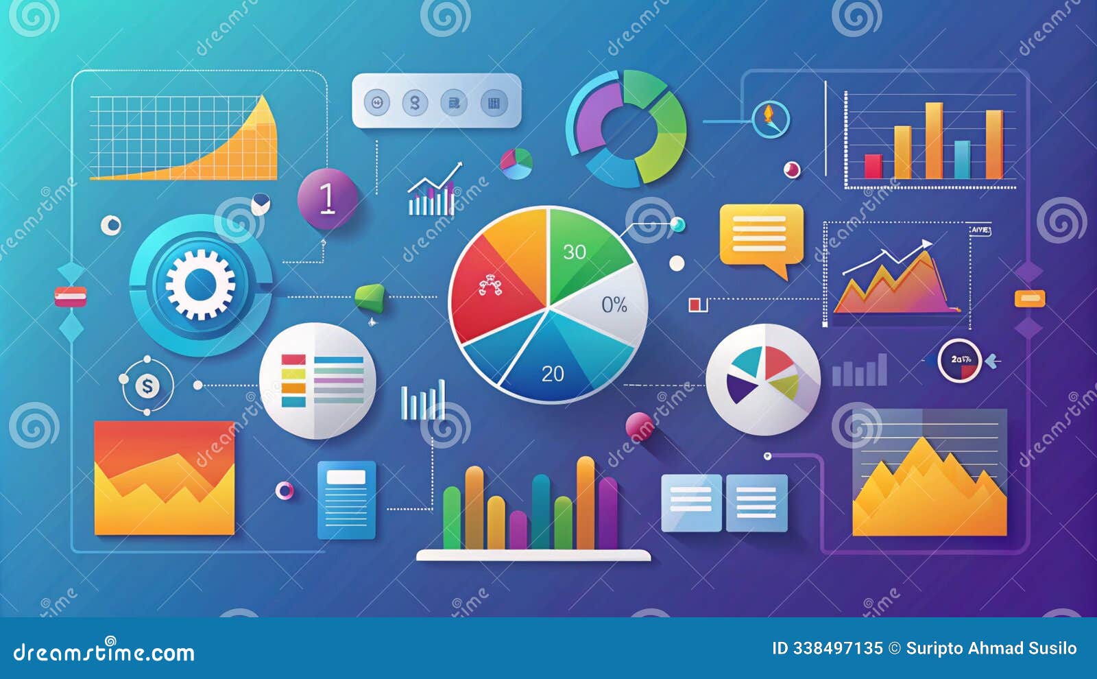 Analyzing Data with Colorful Charts and Graphs - Visualizing Trends and Insights with ...