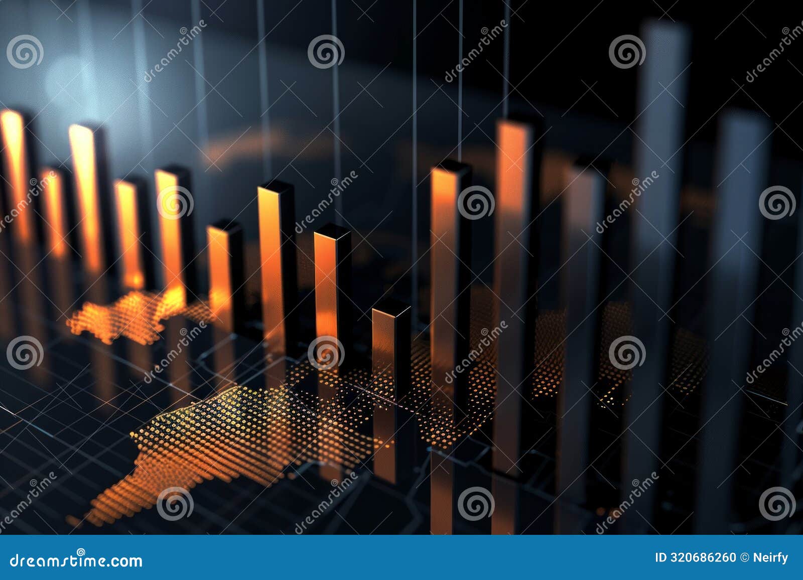 Analyzing Global Financial Markets with a World Map and Bar Graphs To ...